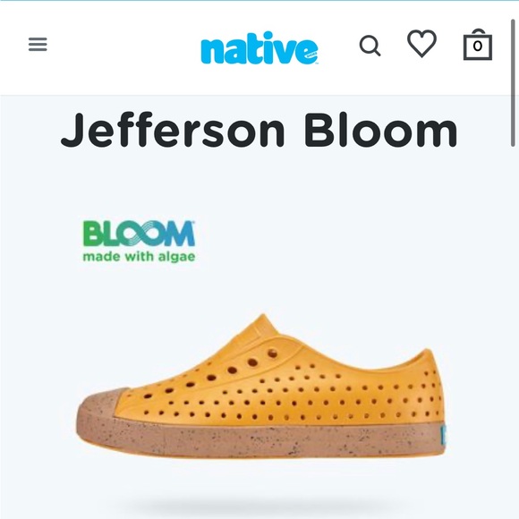 Native Shoes | Shoes | Native Jefferson Bloom Made With Algae | Poshmark